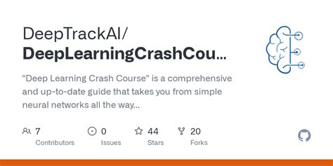 Github Deeptrackaideeplearningcrashcourse Deep Learning Crash