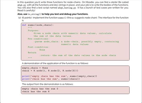 Solved In This Question You Ll Write Three Functions For Chegg Com