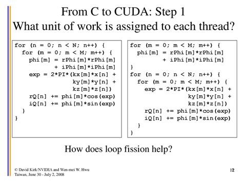 2008 Taiwan Cuda Course Programming Massively Parallel Processors The