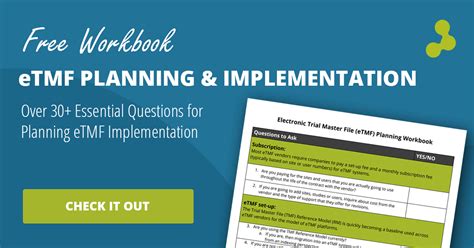 Etmf Planning And Implementation Workbook