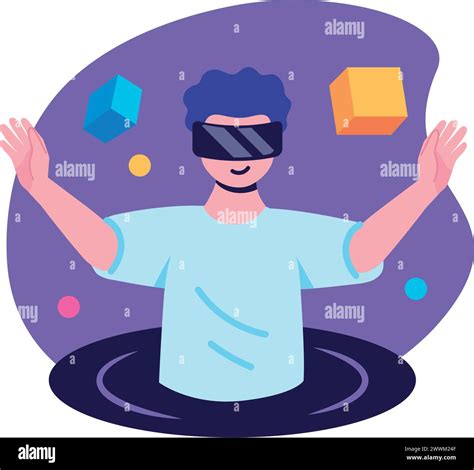 Augmented Reality Experience Stock Vector Image And Art Alamy