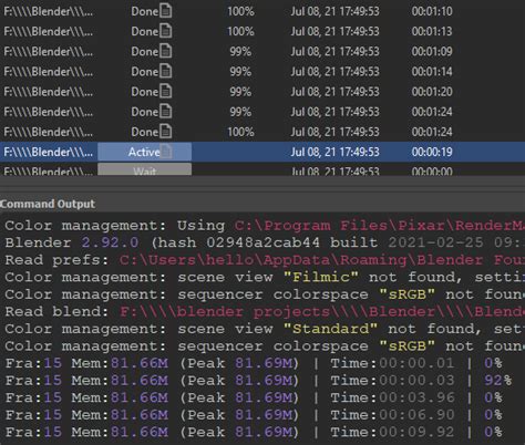 Fails To Render Th Frame And Nd Issue Prman Pixar RenderManForBlender GitHub