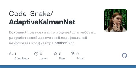 GitHub Code Snake AdaptiveKalmanNet Исходный код всех шести модулей для работы с