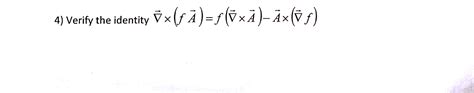 Solved Verify The Identity Times F A F Times A A Chegg Com