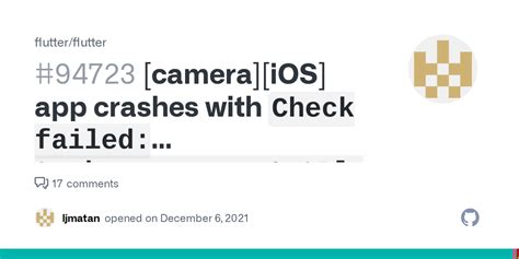 Camera Ios App Crashes With `check Failed Taskrunnersgetplatformtaskrunner