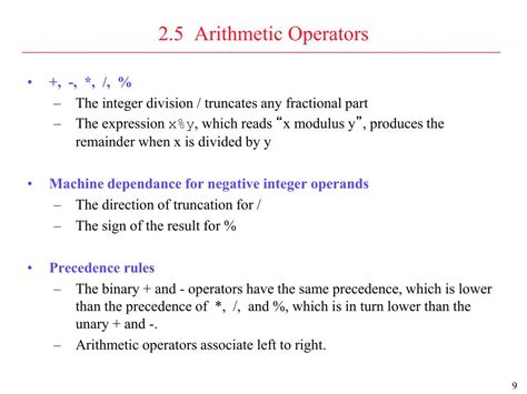 Ppt Chap 2 Types Operators And Expressions Powerpoint