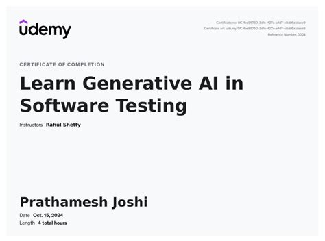 Prathamesh Joshi On Linkedin Generativeai Softwaretesting Certification Learningnewskills Ai…