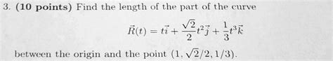 Solved 3 10 Points Find The Length Of The Part Of The Chegg Com