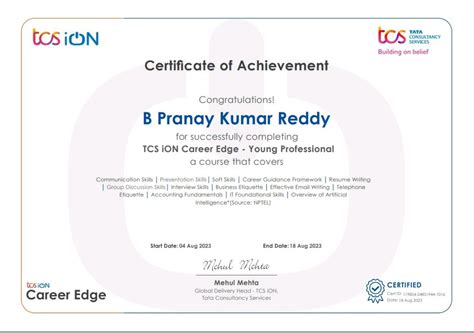 B Pranay Kumar Reddy On Linkedin Finally Completed💫💫 Accomplishment Of