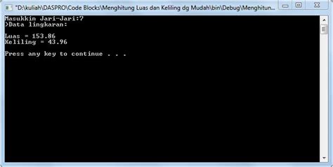 Program Menghitung Luas Dan Keliling Bahasa C Project Kami