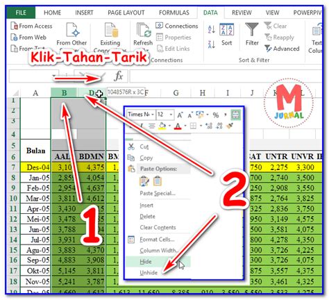 Cara Hide Column And Row Excel Buat Atasan Anda Bangga M Jurnal