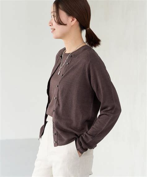 Iena（イエナ）の「フレンチリネンアンサンブルカーディガン（カーディガン ボレロ）」 Wear