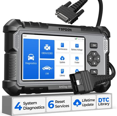 TOPDON AD500 OBD2 Scanner Car Code Reader Scan Tool, Engine ABS SRS Transmission Diagnostics ...