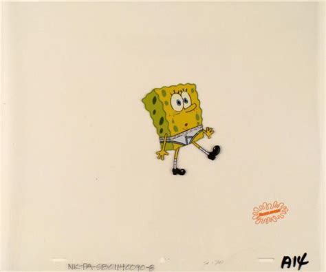 Spongebob Cel Original Animation In His Underwear