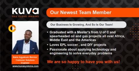 This Week We Welcomed Nana Agyekum Bannor To The Team As Our Customer