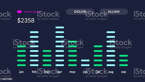 대시보드 인포그래픽입니다 통계 그래프 금융 차트와 기술 거래 플랫폼 벡터 시각화 디스플레이 가상현실에 대한 스톡 벡터 아트 및