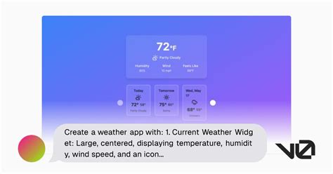 Create A Weather App With 1 Current Weather Widget Large Centered