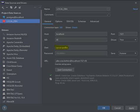 Datagrip How To Connect To Oracle As Sysdba Pratik Kate Medium