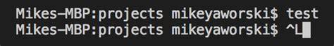 terminal clear command does not work for any keybinding simply prints