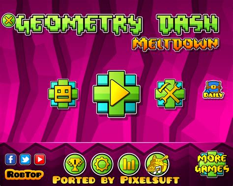 Geometry Dash Meltdown Wallpapers Wallpaper Cave