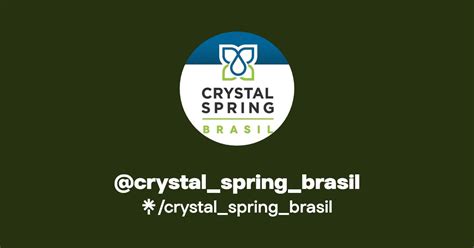 Crystal Spring Brasil Instagram Facebook Linktree