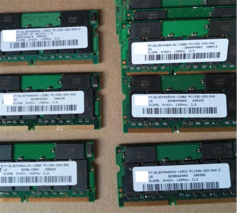 100 ตกลงเดิม144pin Sodimm 512mb หน่วยความจำ Sdram Pc133 Pc100 512เมตร