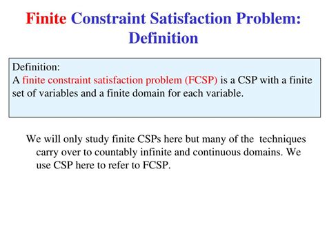 Ppt Computer Science Cpsc 502 Lecture 3 Constraint Satisfaction