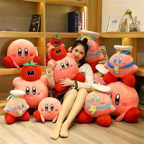 Large Kirby Plush Toys With Stylish Hats Plushies Shop