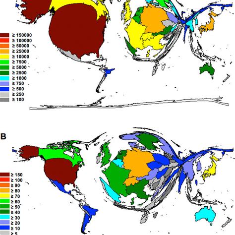 Density Equalizing Maps Of The Global Glioblastoma Research Quality