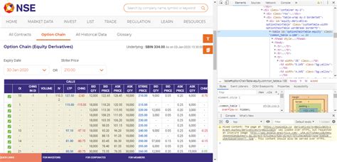 Html Extract Table From A Javascript Based Webpage Stack Overflow