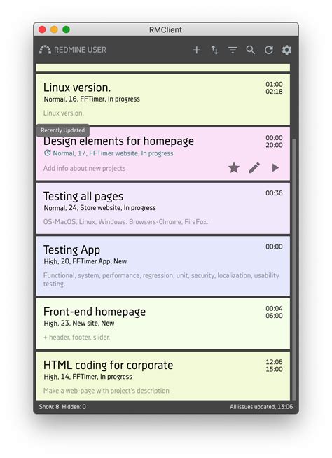 Help For Redmine — Frequently Asked Questions About Rmclient For Redmine