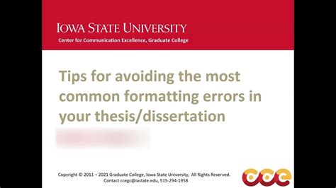 Tips For Avoiding The Most Common Formatting Errors Youtube