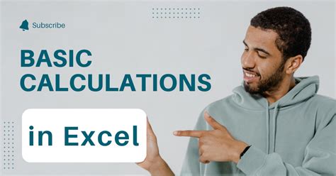 Basic Calculations In Excel