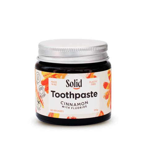 Cinnamon Toothpaste Fluoride Solid