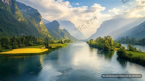 Ai创作图山川河流桌面壁纸 山水风景风光壁纸 高清山水江景 高清宽幅风景 山川河流美景 意境山河美景 山水风景壁纸 山水高清壁纸 山水风景图片