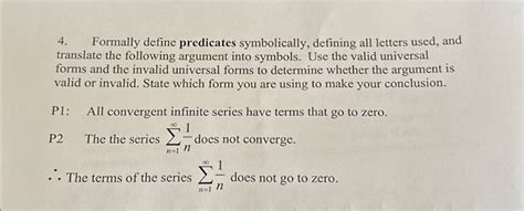 solved 4 formally define predicates symbolically defining