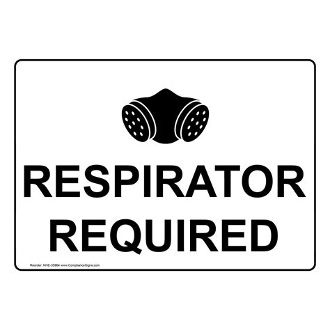 Ppe Workplace Safety Sign Respirator Required