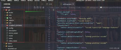 vscode编辑器里怎么显示 git隐藏文件夹到目录里 vscode显示隐藏文件夹 csdn博客