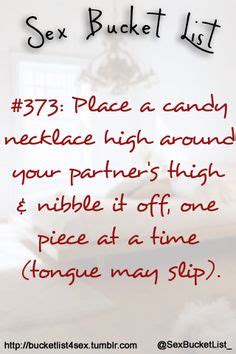 Naughty Bucket List