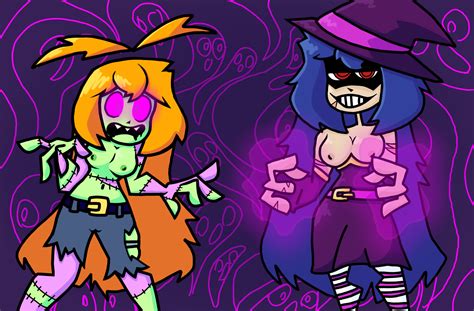 Rule 34 Ceil Cel Magic Necromancy Not Ceil Oc Original Character Witch Witch Hat Zombie Zombie