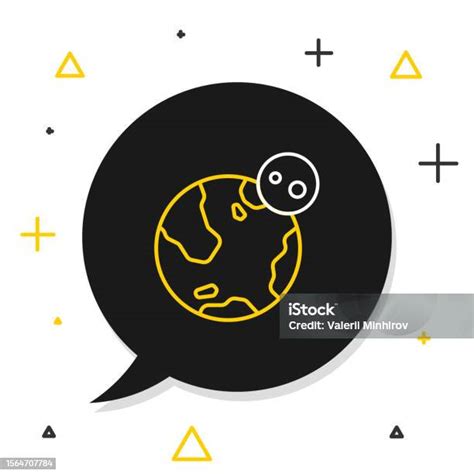 흰색 배경에 격리 된 라인 지구 지구 아이콘 세계 또는 지구 기호 글로벌 인터넷 기호 기하학적 모양 다채로운 개요 개념 벡터 0