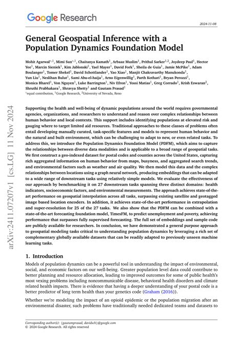 Pdf General Geospatial Inference With A Population Dynamics