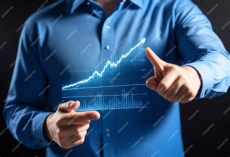 Premium Photo A Man Is Holding A Graph That Says Graph On It