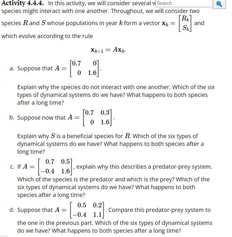 Solved Activity 444 In This Activity We Will Consider