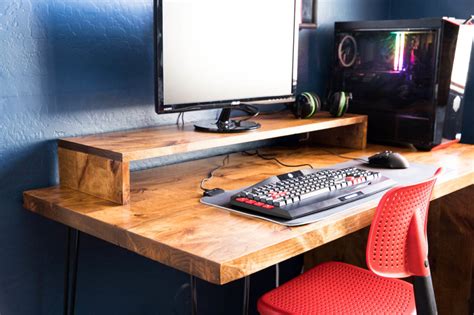 Gaming Computer Desk How To Build Your Own Addicted 2 Diy