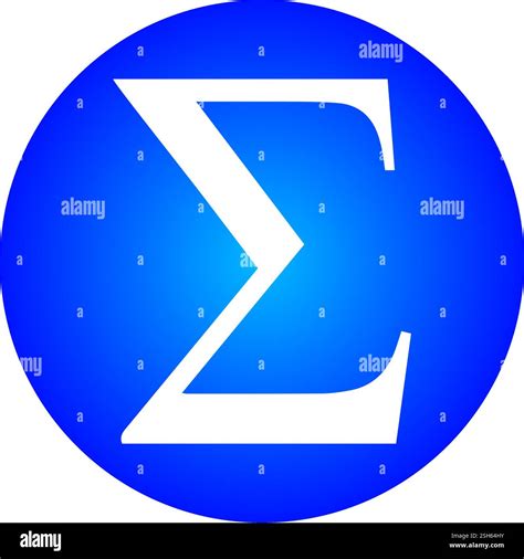 Sigma Symbol White Background Minimalist Design Mathematical Notation Stock Vector Image And Art