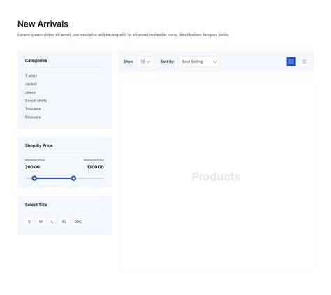 React Filters Tailgrids