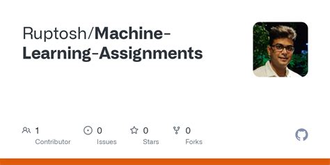 Github Ruptoshmachine Learning Assignments
