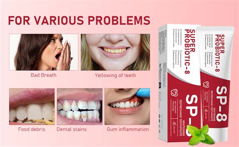 Sp 8 Probiotics Whitening Toothpaste Sp8 Toothpaste Deep Cleaning And Long Lasting