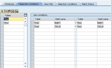 Creating A View On Vbak And Vbap Sap Community